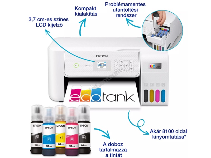 Epson EcoTank L3286 külső tintatartályos multifunkciós színes nyomtató ...