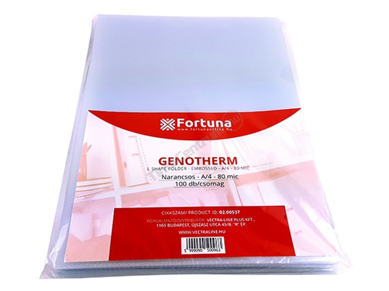 Genotherm, A4, "L", narancsos, 80mn, FORTUNA 100db/csomag - TintaCentrum.hu