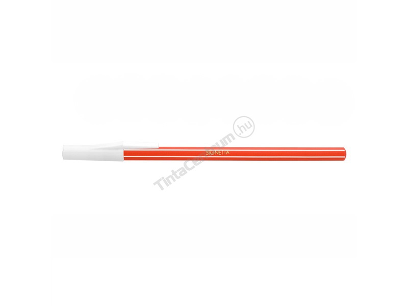 Golyóstoll, 0,7mm, kupakos, eldobható, ICO "Signetta", piros ...