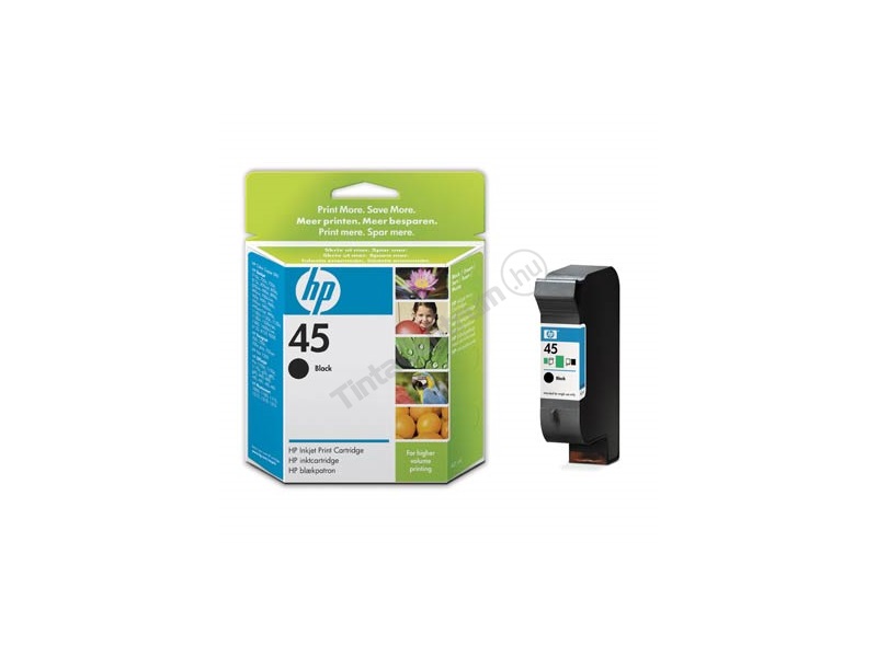 HP 45 (51645A) fekete eredeti tintapatron - TintaCentrum.hu