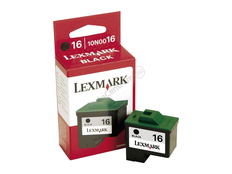 Lexmark 16 (10N0016) fekete eredeti tintapatron - TintaCentrum.hu